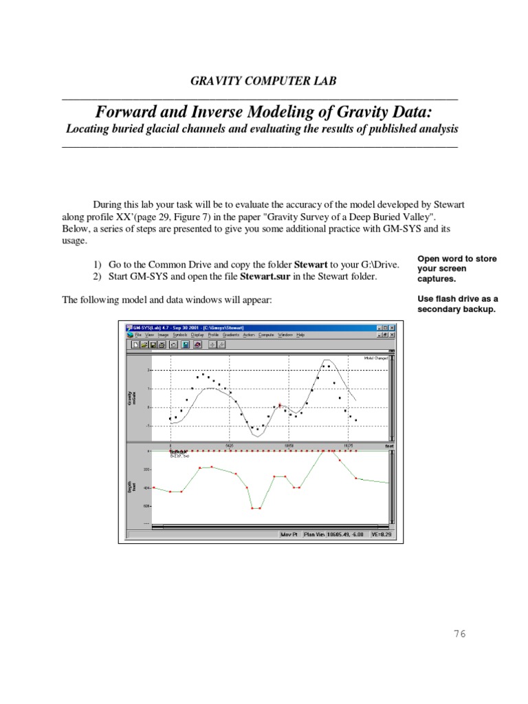 Forward and Inverse Modeling of Gravity Data | PDF | Errors And ...
