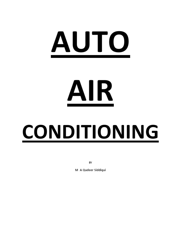 Auto Air Conditioning | PDF | Air Conditioning | Hvac