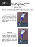 Peroneal Tendonitis Exercises | PDF | Foot | Knee