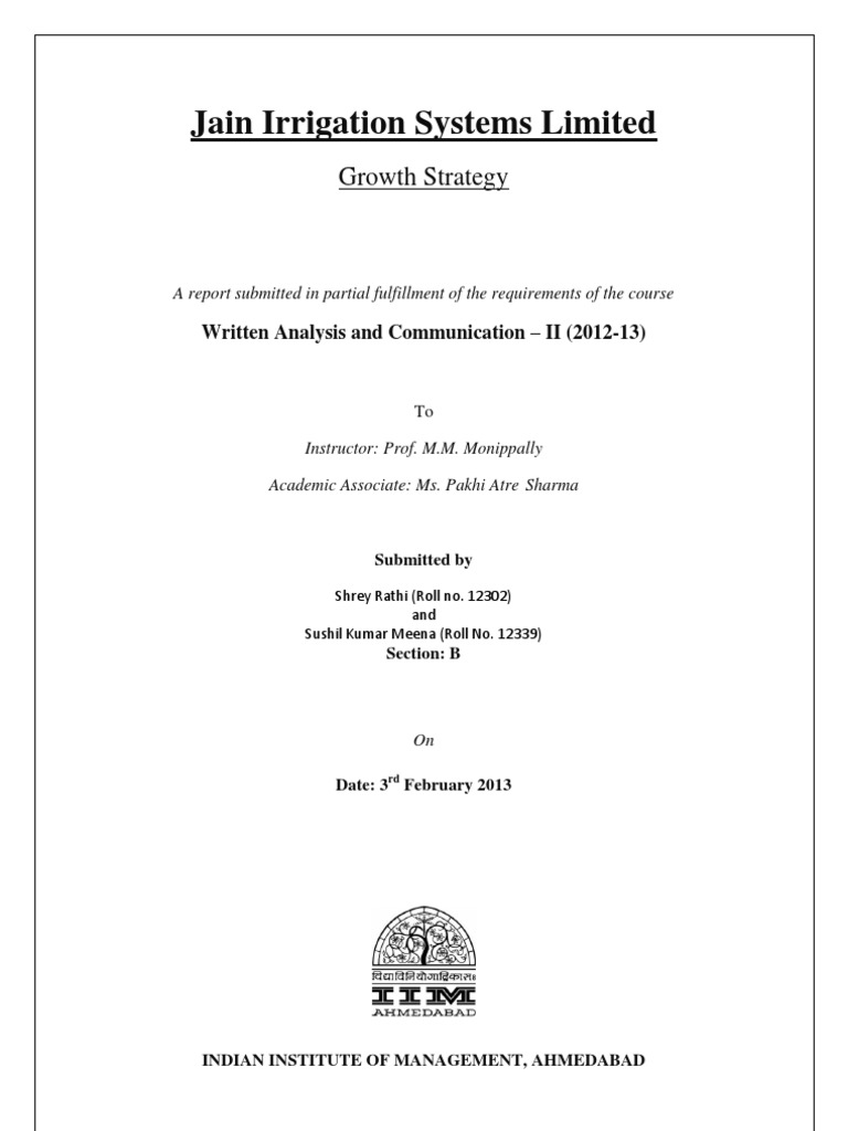 JISL Growth Strategy 2013-2020 | PDF | Subsidy | Agriculture