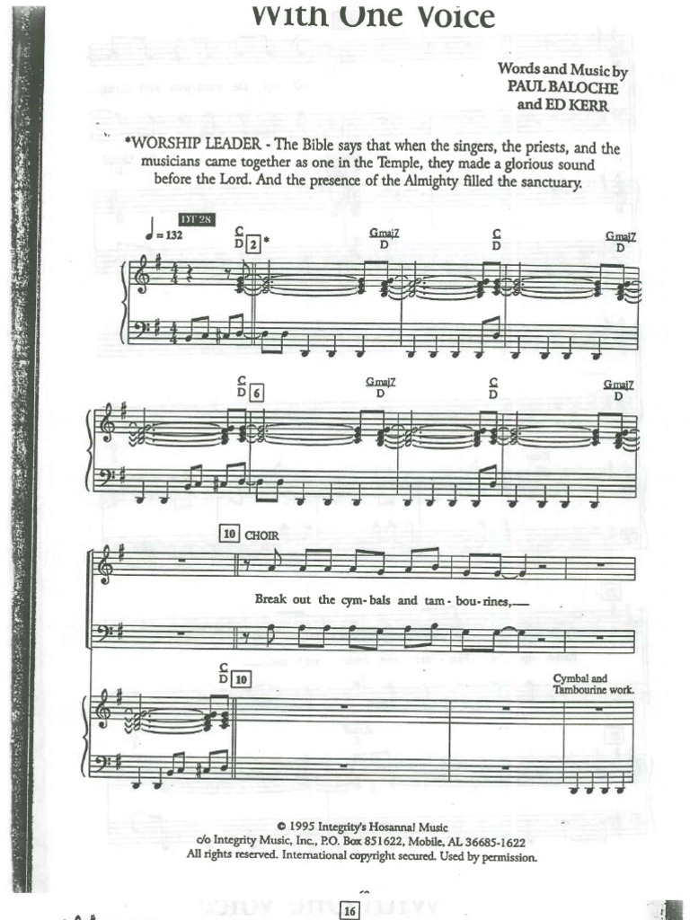 With One Voice | PDF