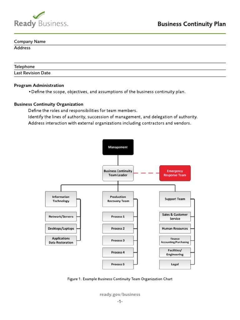 FEMA Business Continuity Plan - 0 | PDF | Business Continuity ...
