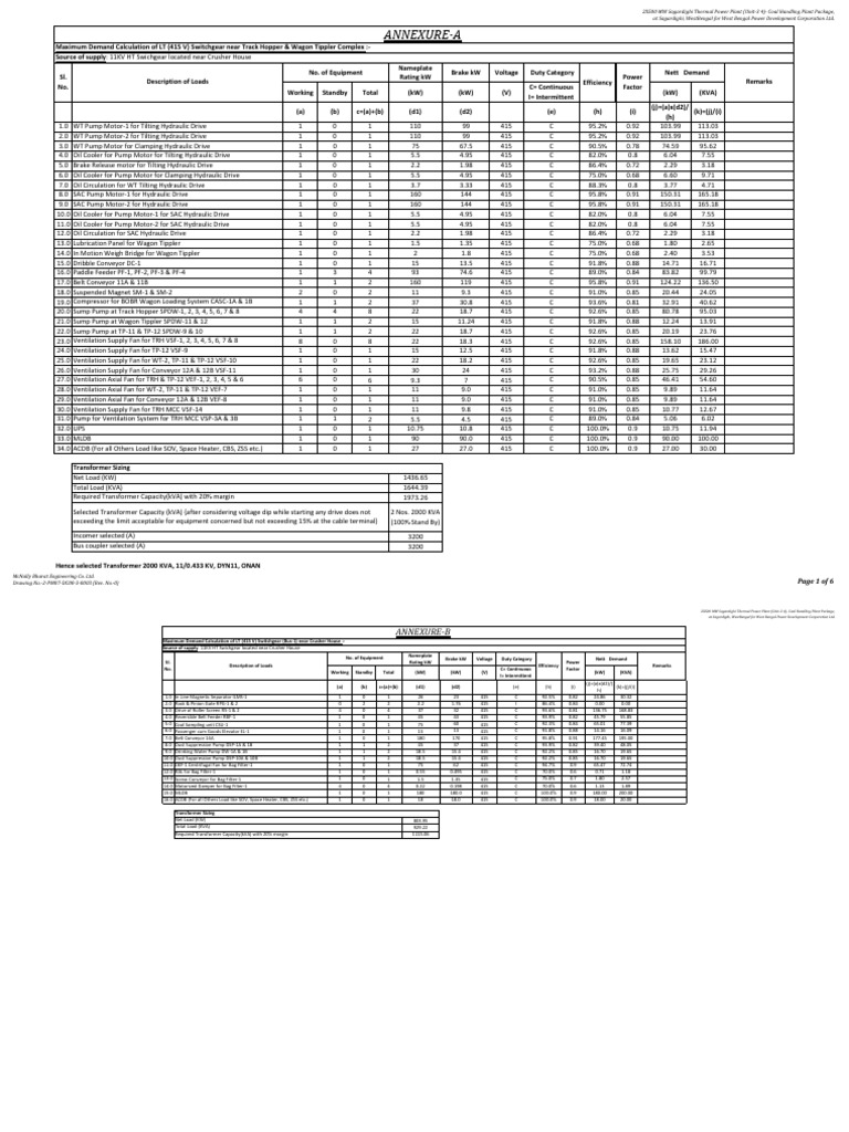 Transformer Sizing Calculation | PDF | Mechanical Fan | Transformer