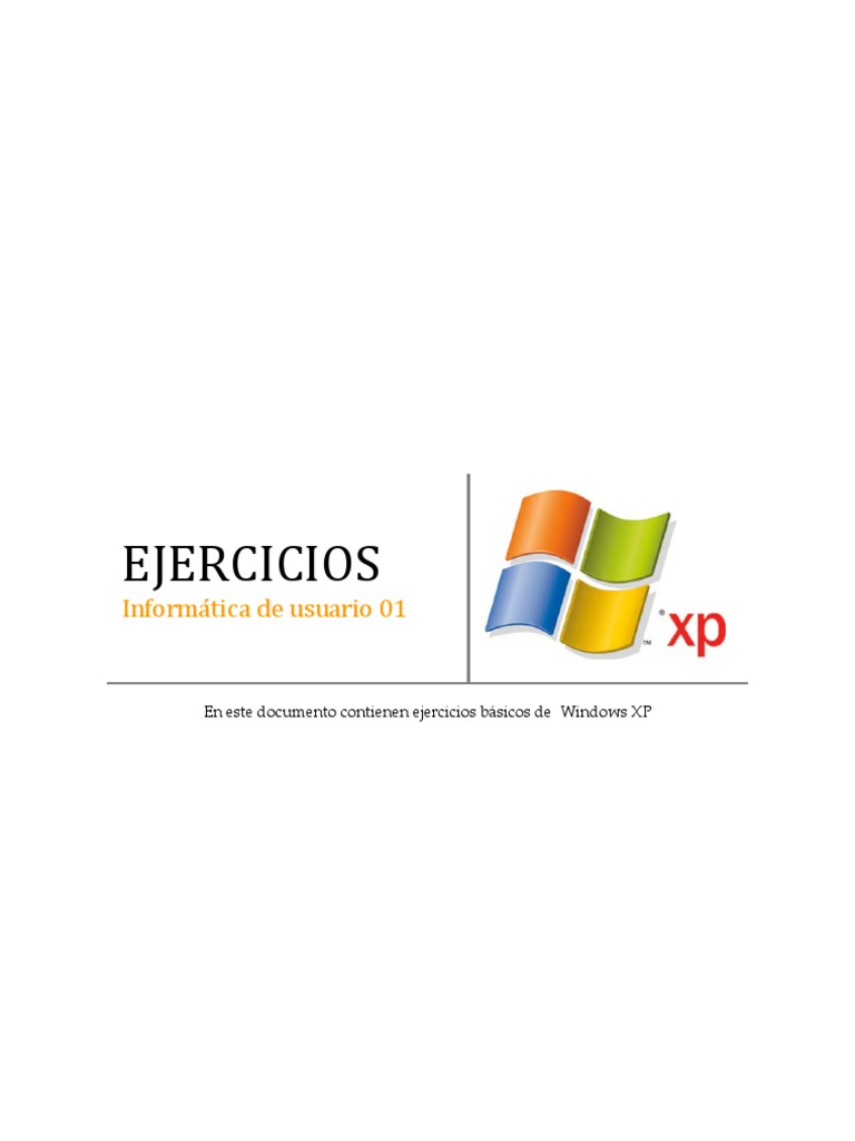 Ejercicios Básicos de Windows XP | PDF | Point and Click | Ventana (informática)