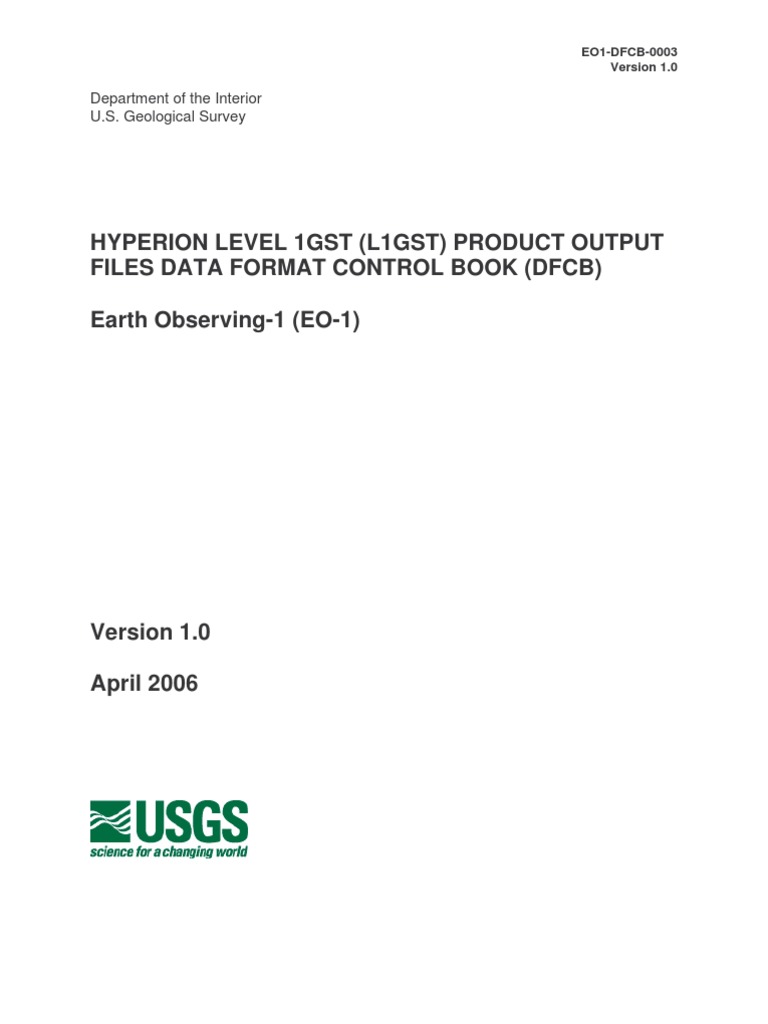 Hyperion L1G EO1-DFCB.v.1 Tiago | PDF | Metadata | File Format
