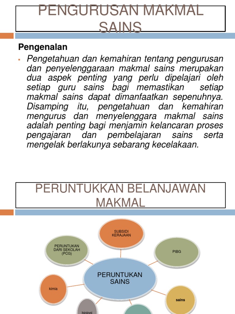 Bahagian A (Pengurusan Makmal Sains | PDF