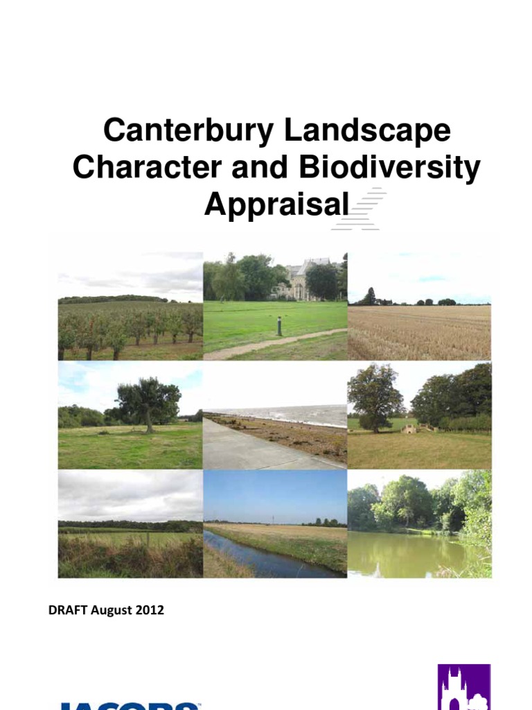 2012-08 Canterbury Landscape Character Biodiversity Appraisal Draft ...
