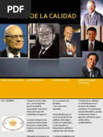 Linea Del Tiempo de Los Precursores de La Calidad | PDF | Procesos de negocio | Calidad