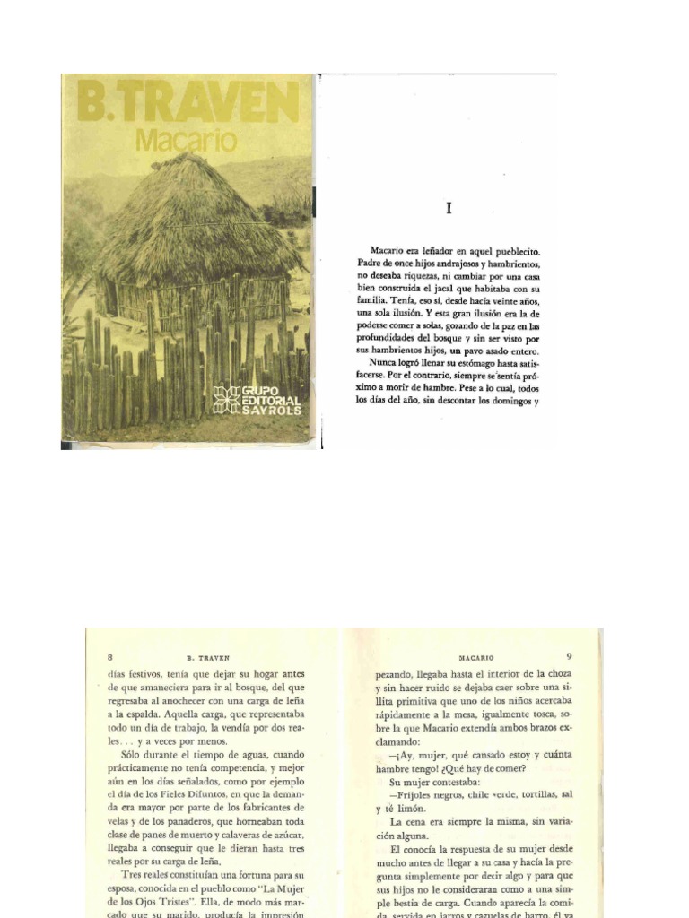 Bruno, Traven (1989) - Macario. Grupo Editorial Sayrols. México D.F. | PDF