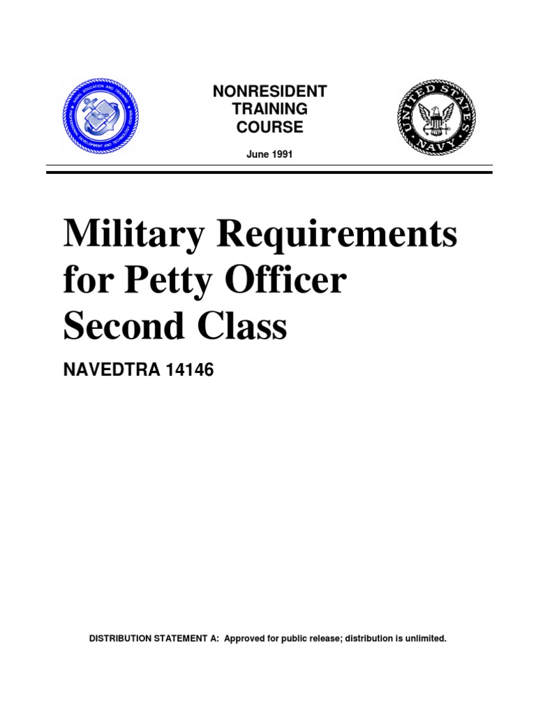 NAVEDTRA - 14146 - BMR FOR PETTY OFFICER 2nd CLASS | PDF | United ...
