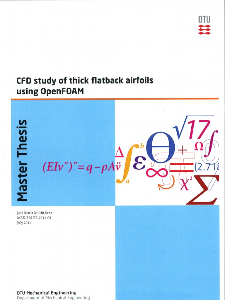 CFD Study of Thick Flatback Airfoils Using OpenFOAM | PDF | Boundary Layer | Airfoil
