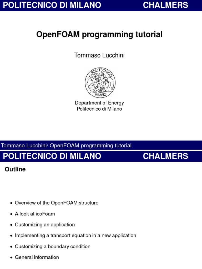 Openfoam Programming Tutorial Pdf C Library Computing