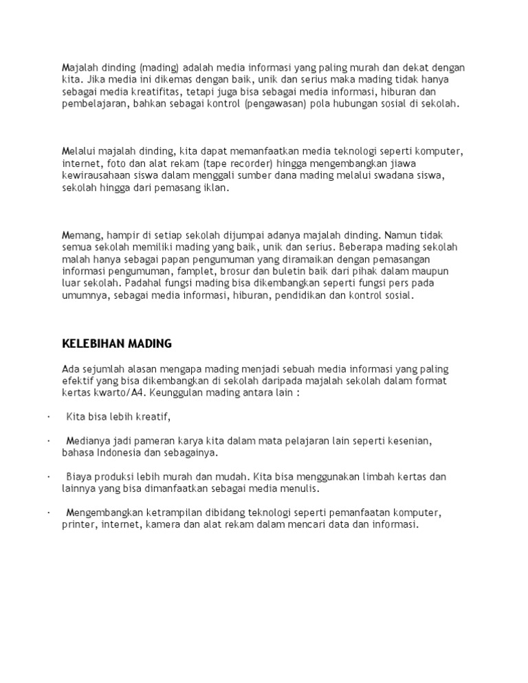 Majalah Dinding | PDF