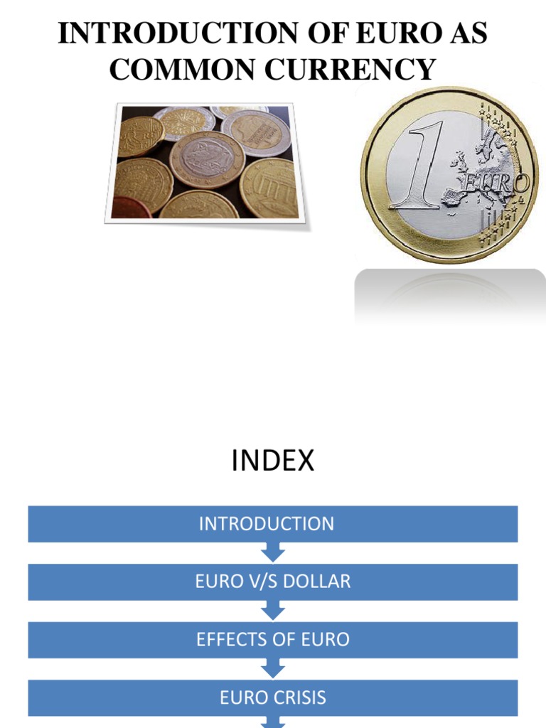 Introduction of Euro As Common Currency | PDF | Eurozone | Euro