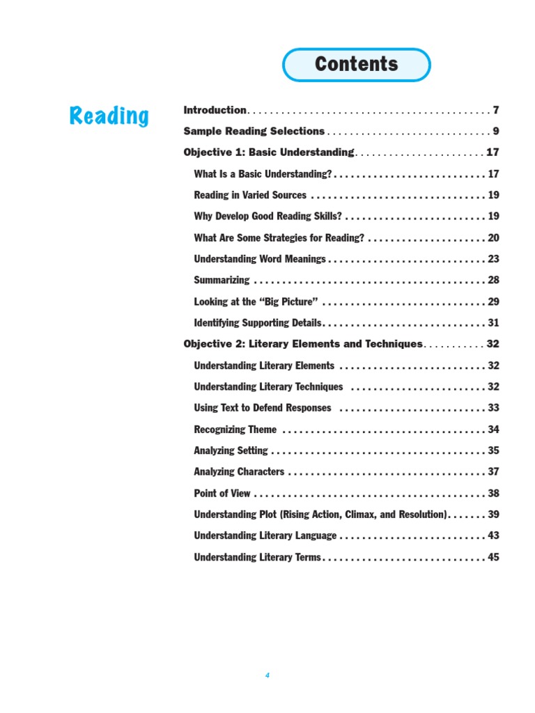 Reading Comprehension Study Guide | PDF | Narration | Reading (Process)