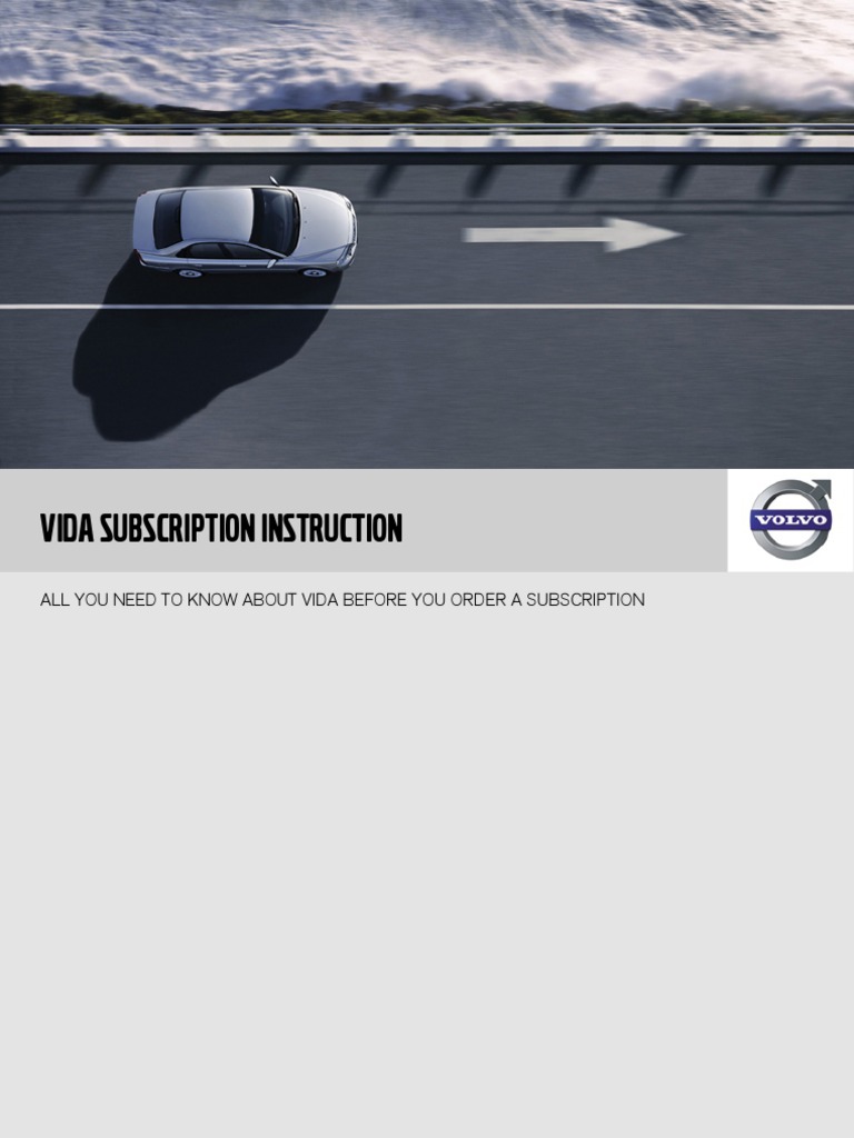VIDA Subscription Instructions 89EN08 | PDF | Subscription Business ...