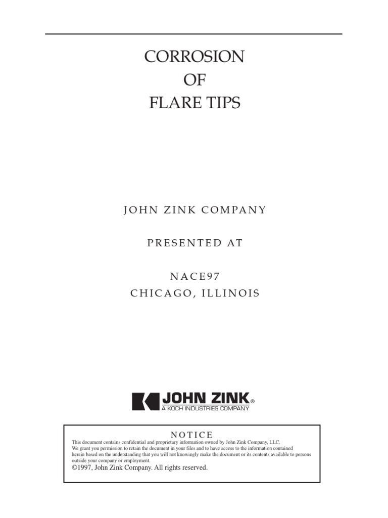Flare Tip Corrosion | PDF | Nickel | Corrosion