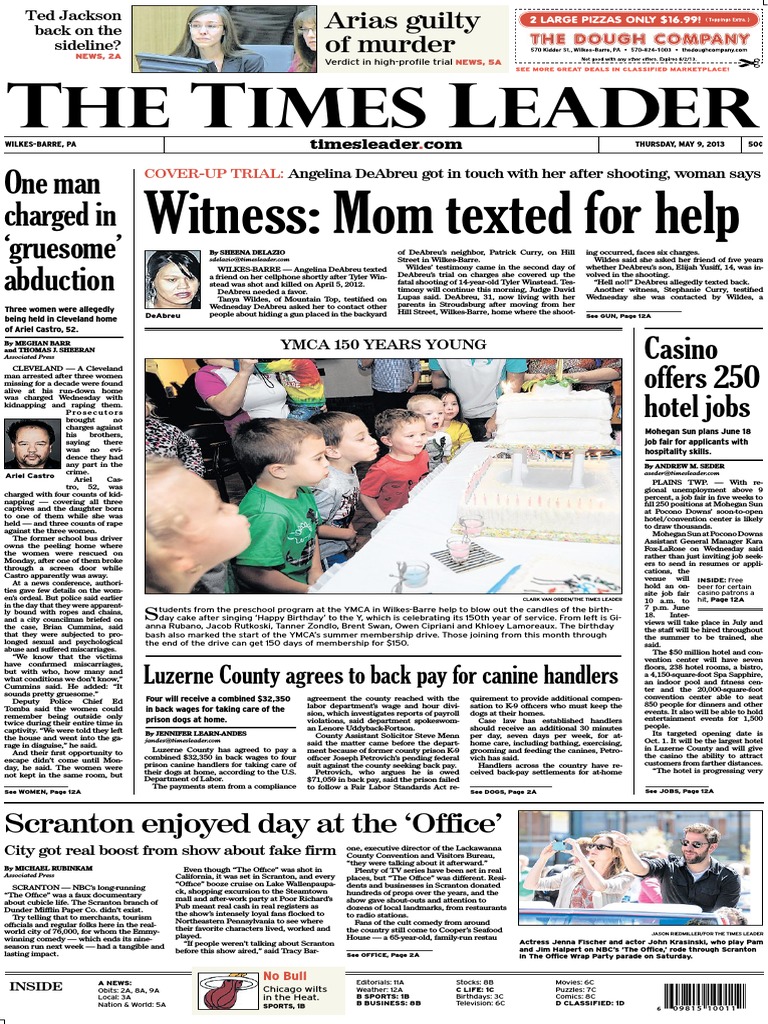 Times Leader 05-09-2013