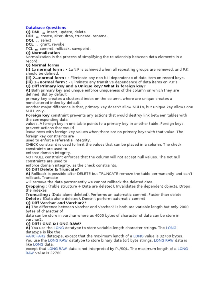 SQL Queries | PDF | Database Index | Table (Database)