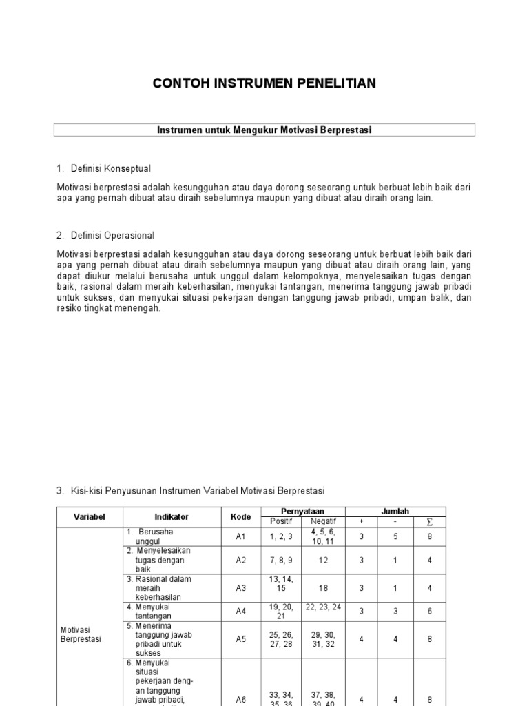 CONTOH+INSTRUMEN+PENELITIAN