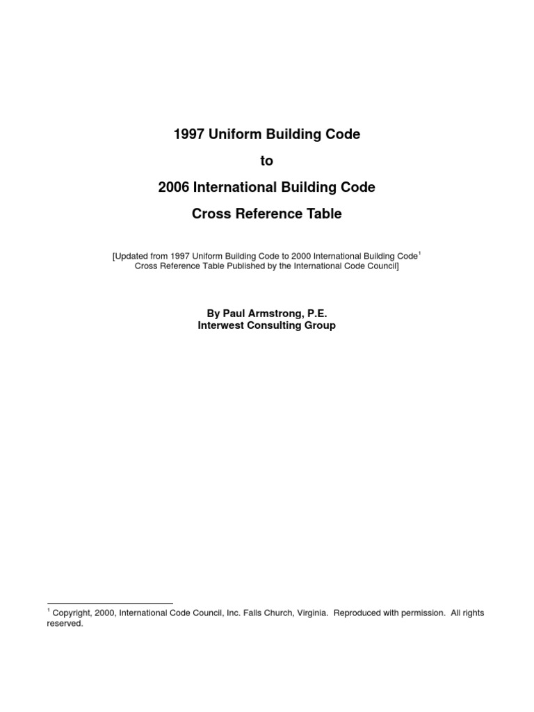 1997 Uniform Building Code To UBC - IBC - Crossref - 06 | PDF | Stairs ...