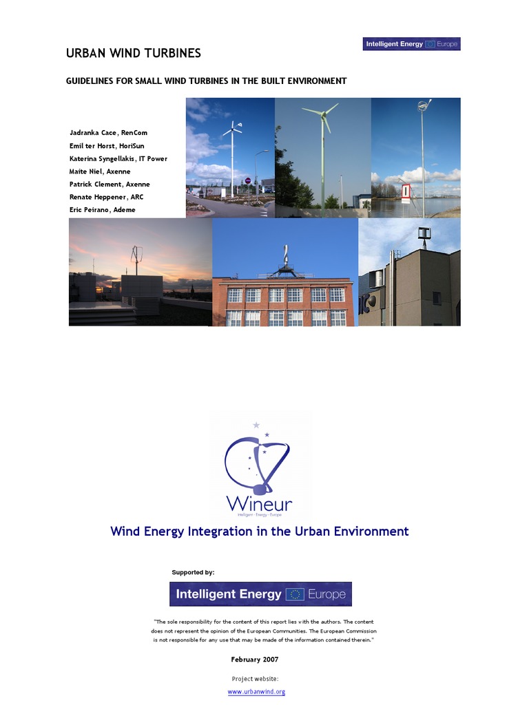 Small Wind Turbines Guide Final | PDF | Wind Power | Photovoltaics