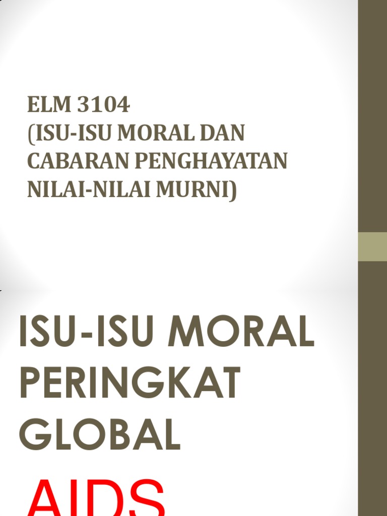 Isu-Isu Moral Peringkat Global | PDF