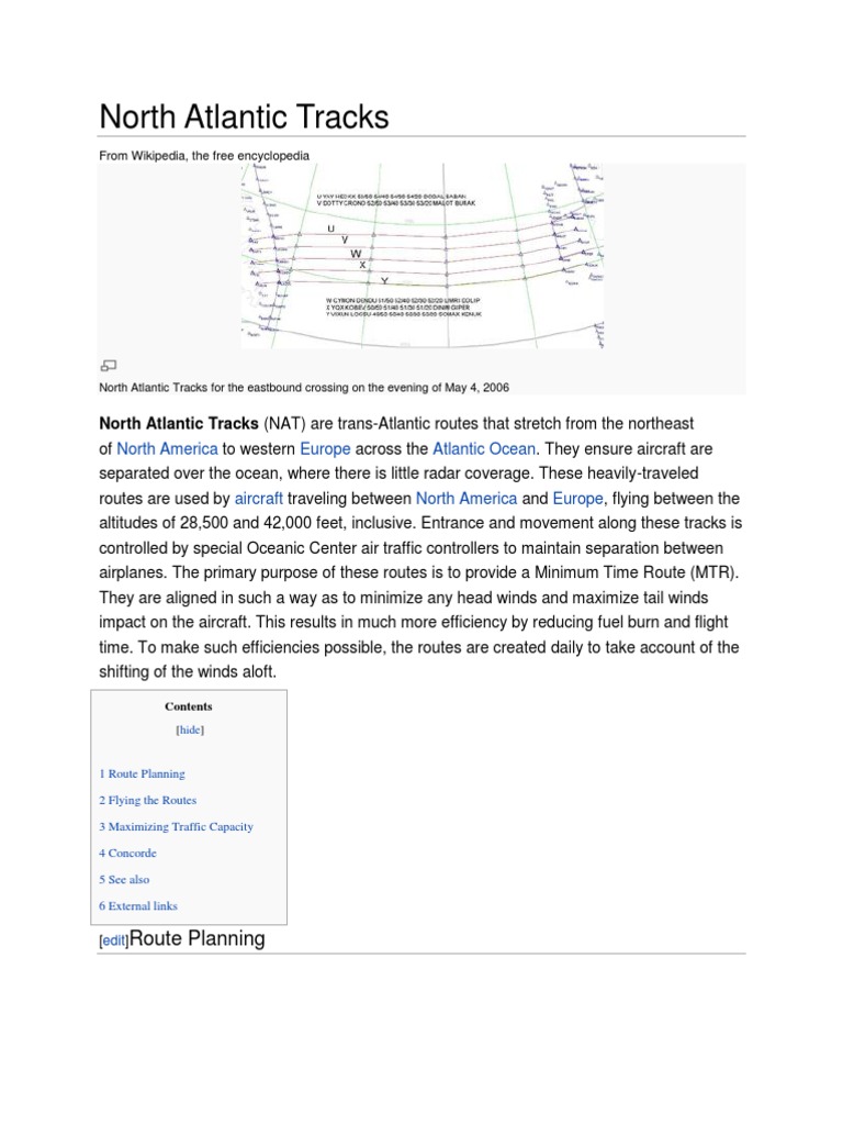 North Atlantic Tracks | PDF | Aerospace | Aerospace Engineering