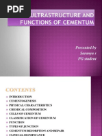 CEMENTUM & Cementogenesis | PDF | Human Tooth | Dentin