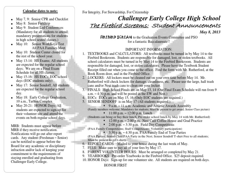 Screamer May 9 2013 | PDF | Schools | Students