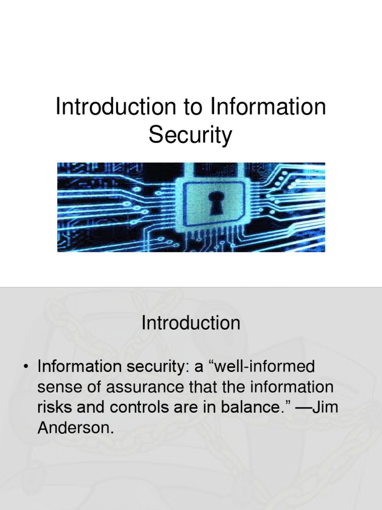 Information Security | PDF | Information Security | Computer Security