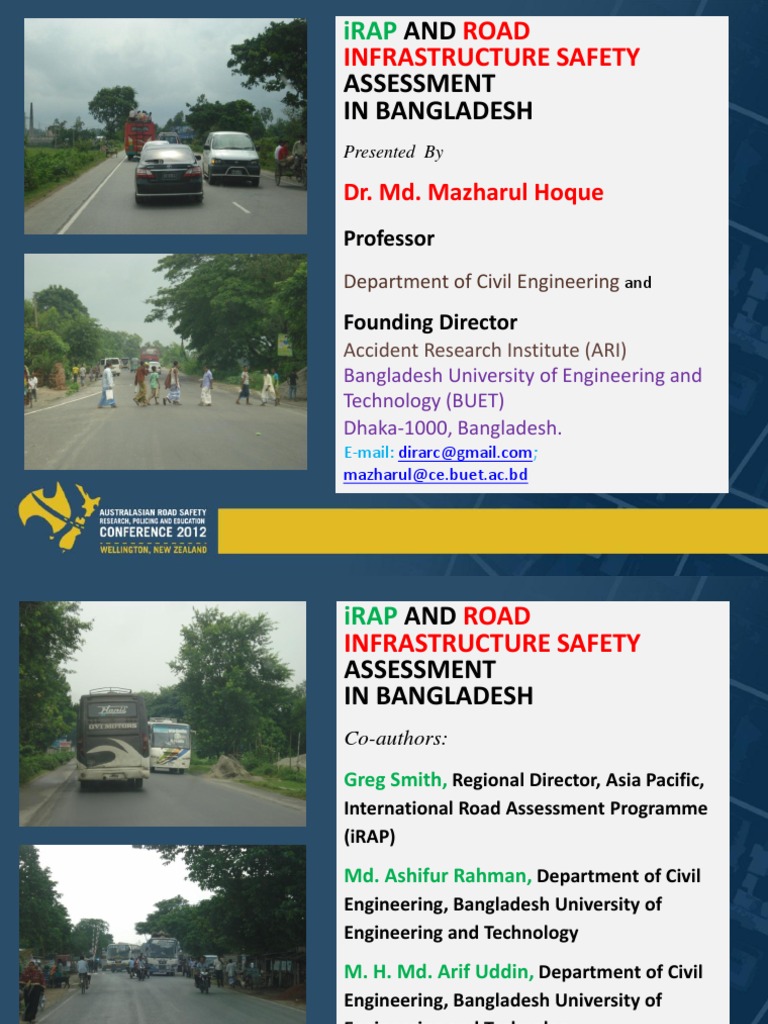 Irap and Road Infrastructure Safety Assessment in Bangladesh | PDF ...