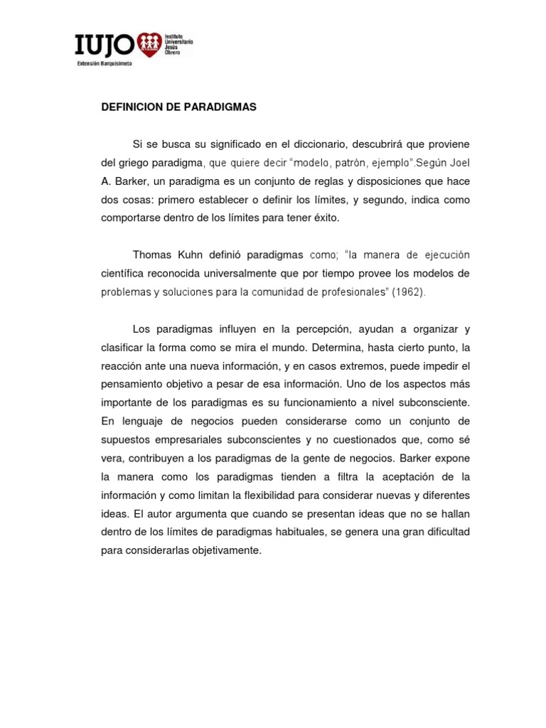Definicion de Paradigmas | PDF | Programacion Funcional | Paradigma