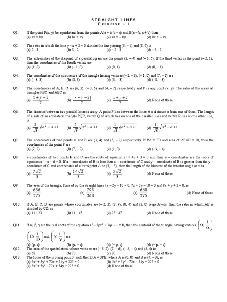 ST Lines | PDF | Triangle | Line (Geometry)