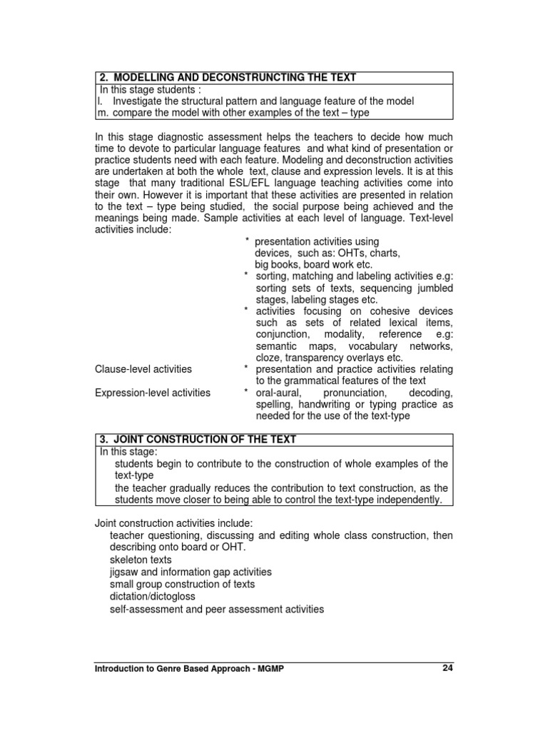 Pages From Introduction To Genre Based Approach Part 3 | PDF | Reading ...