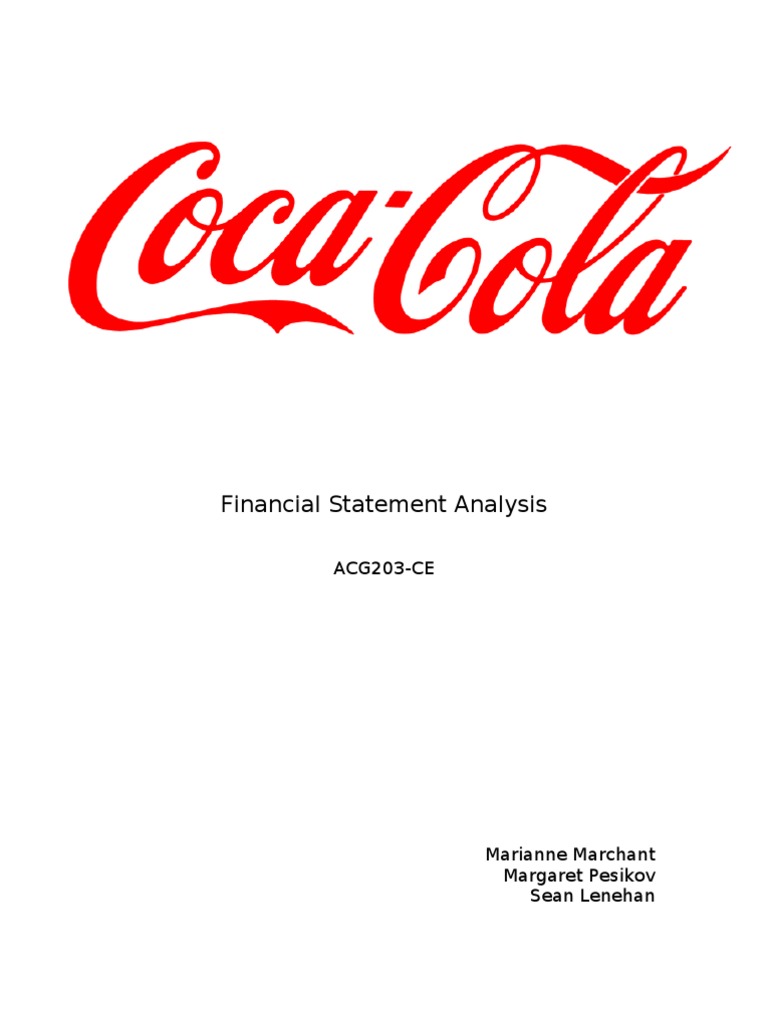 Coca Cola Financial Statement Analysis | PDF