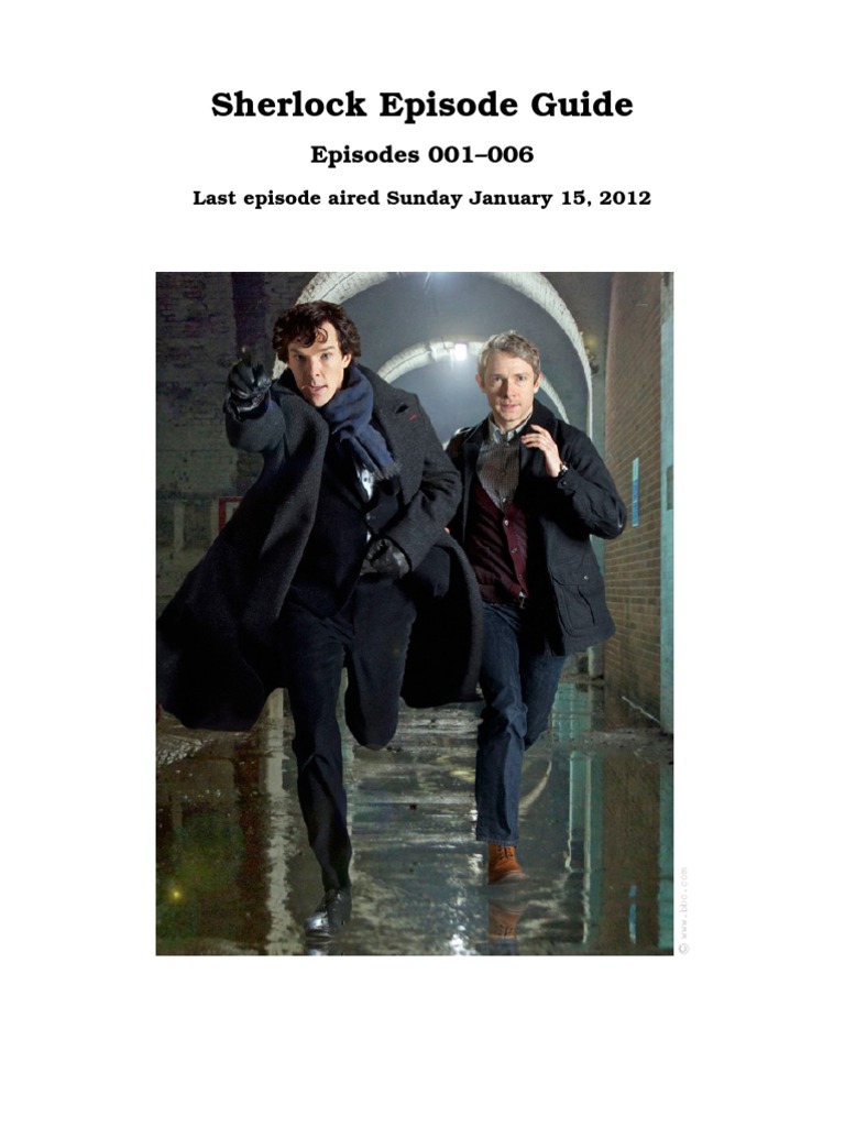 Sherlock Episode Guide: Episodes 001-006 | PDF | Sherlock Holmes | Dr ...