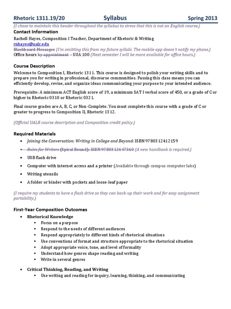 Annotated Syllabus | Academic Dishonesty | Plagiarism