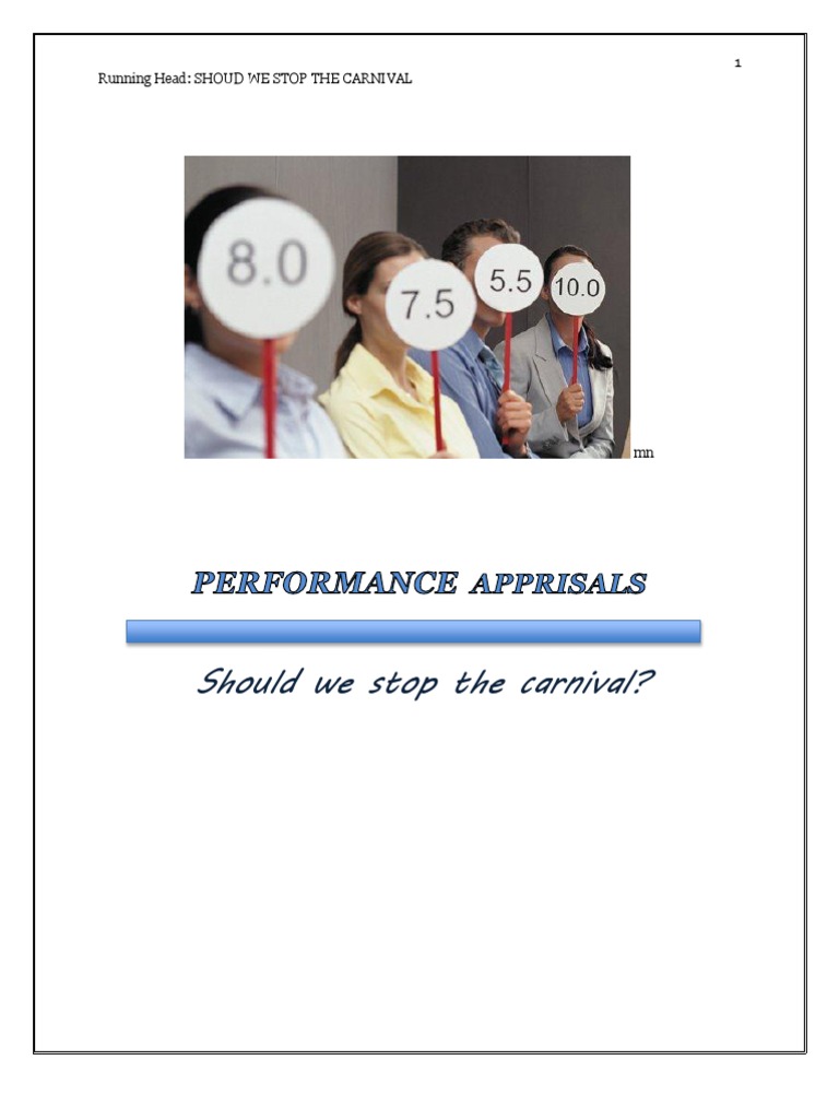 Should We Stop The Carnival | PDF | Performance Appraisal | Motivation