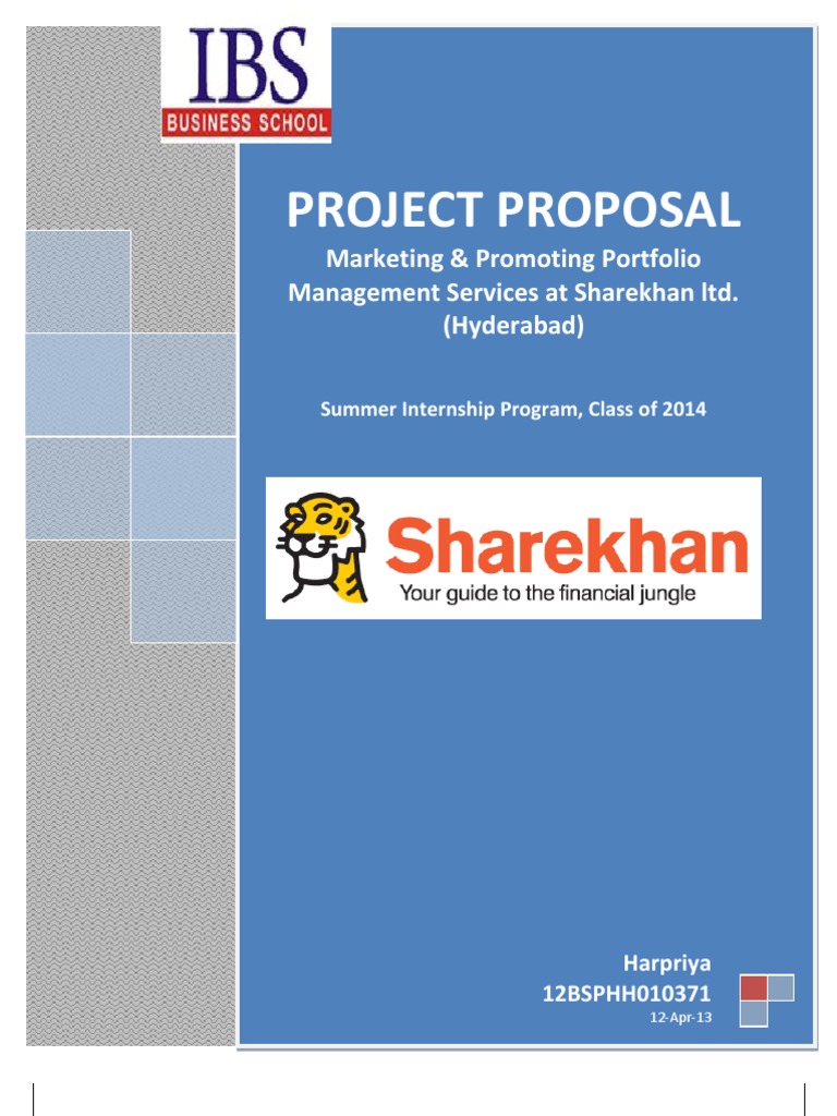 SIP Project Proposal | PDF | Strategic Management | Investment Management
