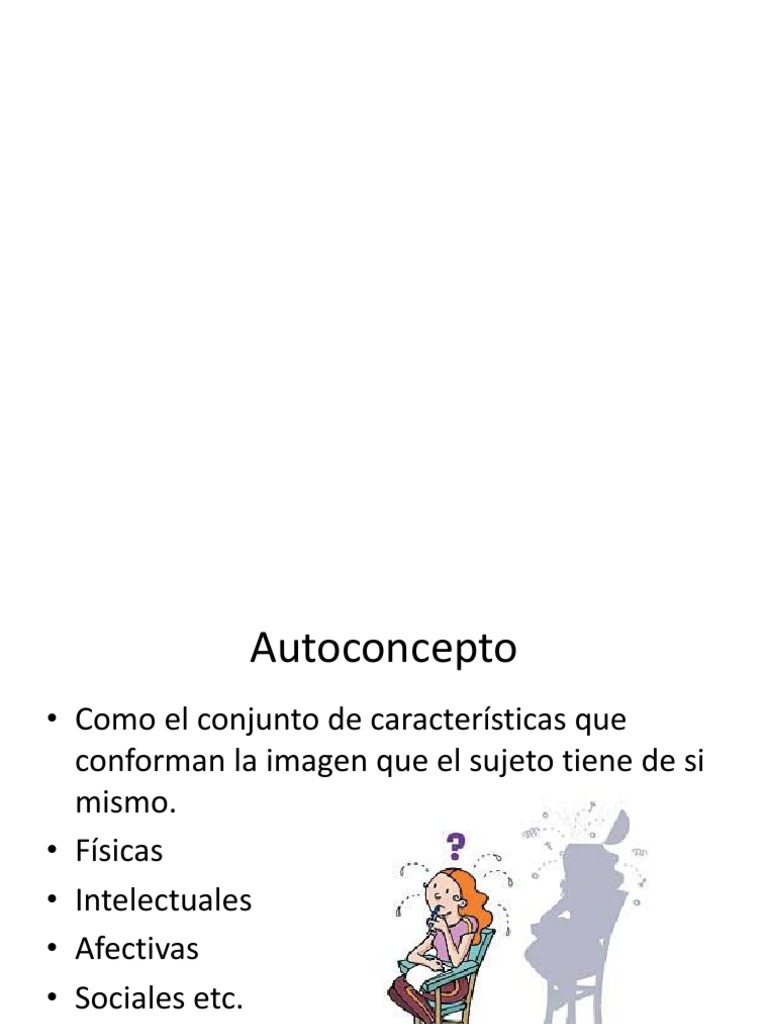 Autoconcepto Definicion | PDF