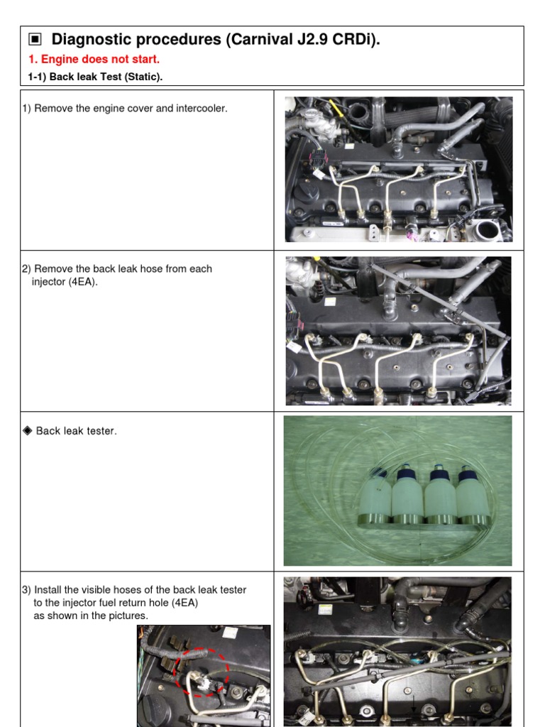 Engine Does Not Start | PDF | Fuel Injection | Leak