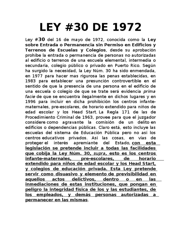Ley 30 de Puerto Rico | PDF | Instituciones sociales | Ciencias sociales