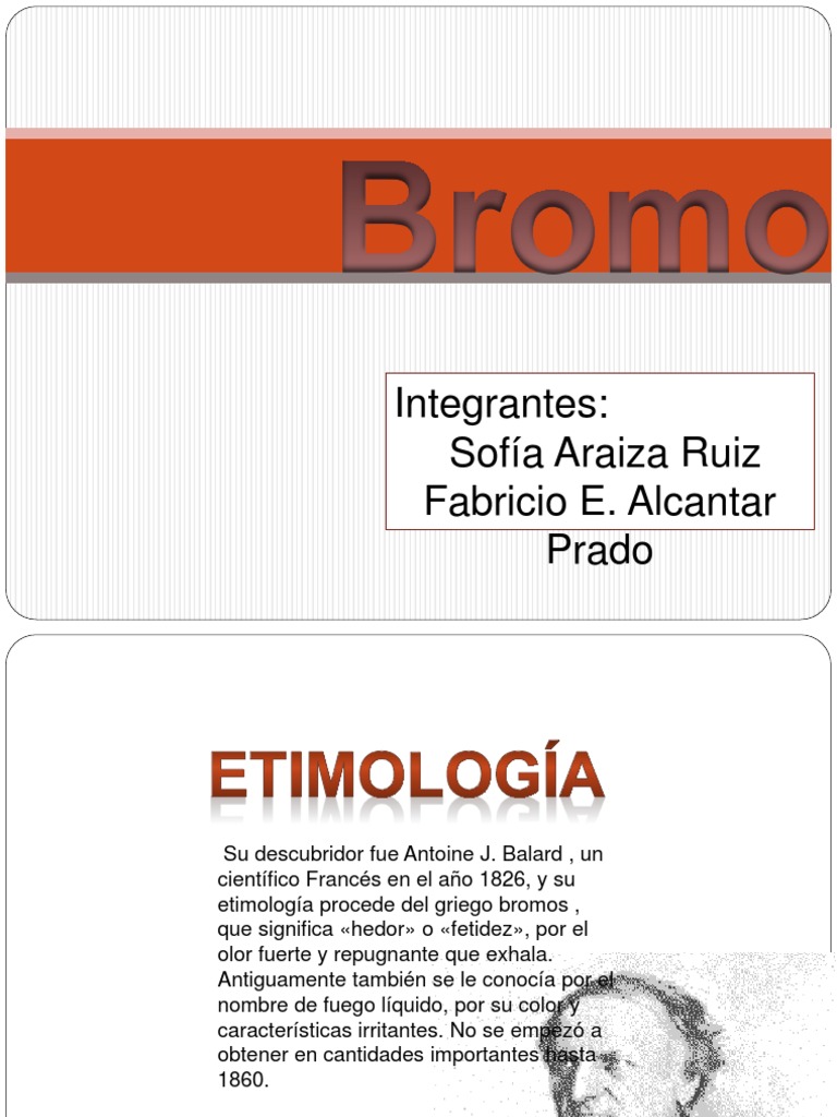 Presentacion Bromo Sofi | PDF | Átomos | Química
