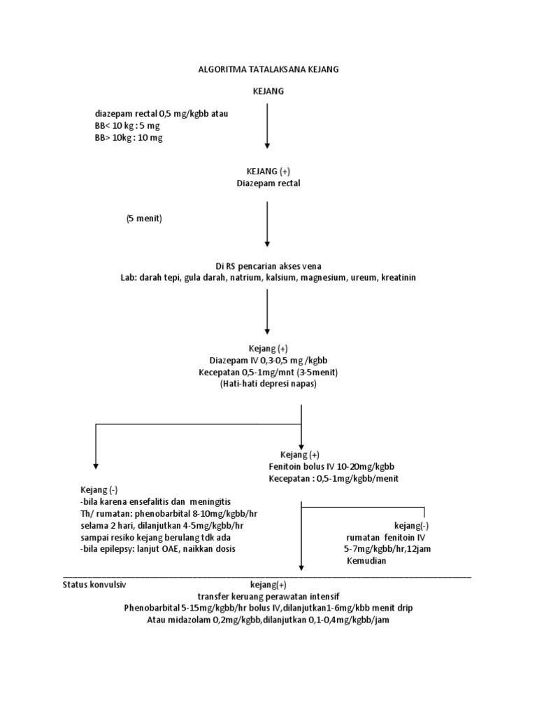 Algoritma Tatalaksana Kejang | PDF