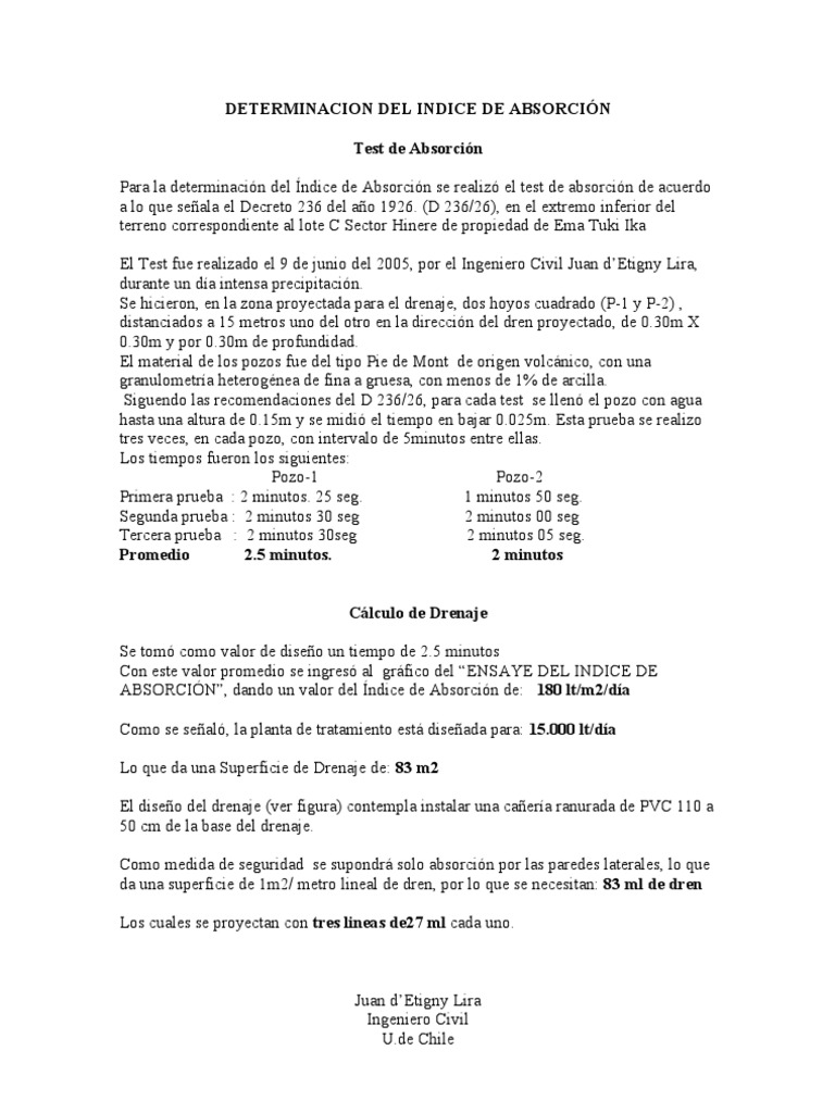 Determinacion Del Indice de Absorcion | PDF | Naturaleza | Science