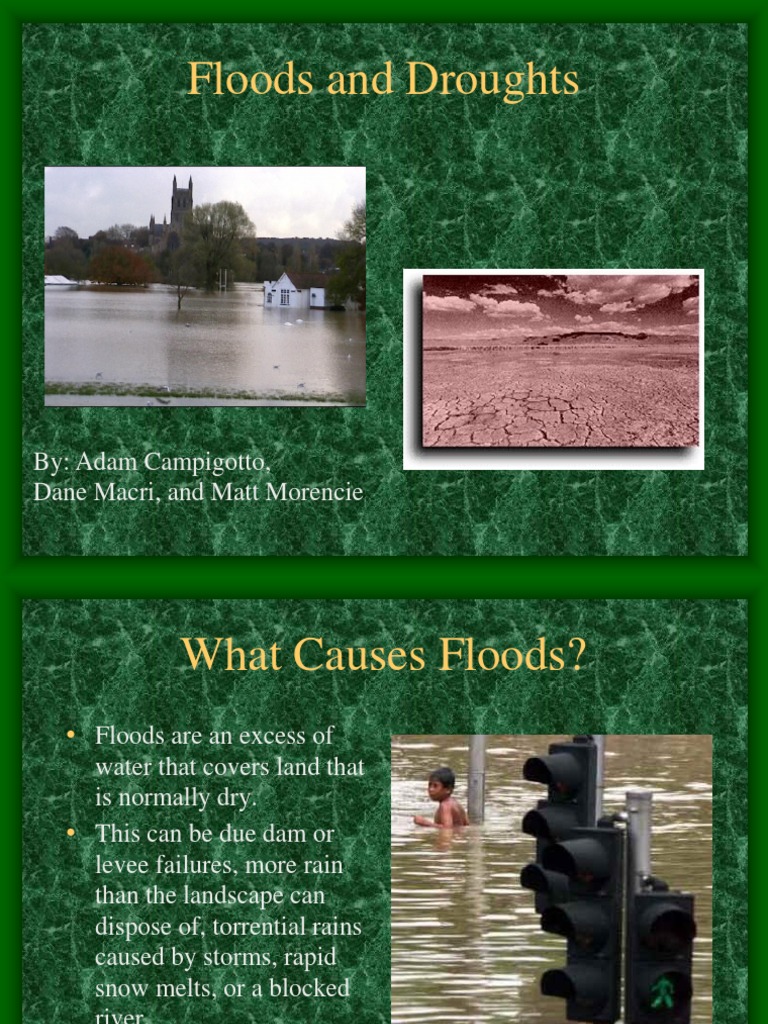 Floods vs. Droughts: Key Differences | PDF | Flood | Drought