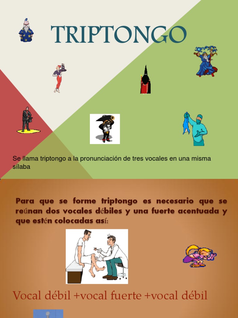 Triptongo | PDF | Artes del Lenguaje y Comunicación