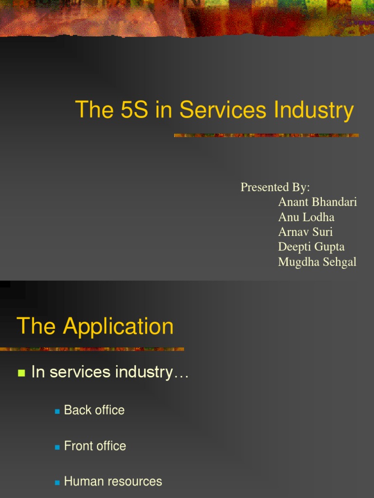 5S in Service Industries | PDF | Computing | Business