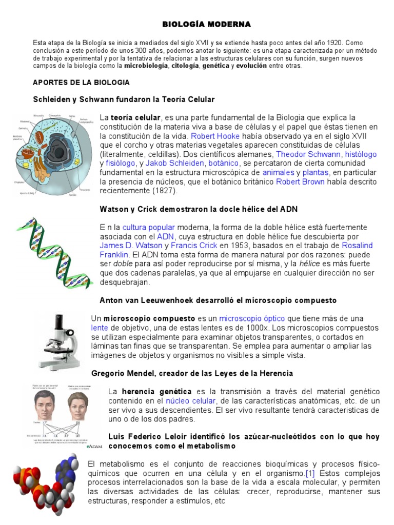 Biología Moderna | PDF | Biología Celular) | Microscopio